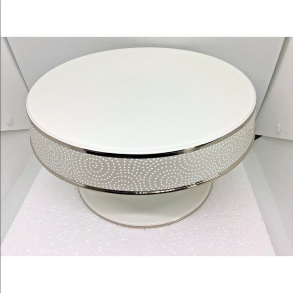 Lenox | Dining | Lenox Pedestal Cakeplate Platinum Pearlescent 95 ...